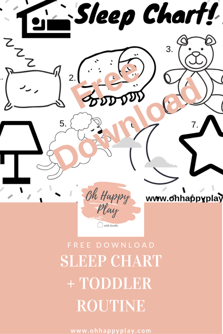 Sleep Chart + Routine For Toddlers for an Easy Bedtime