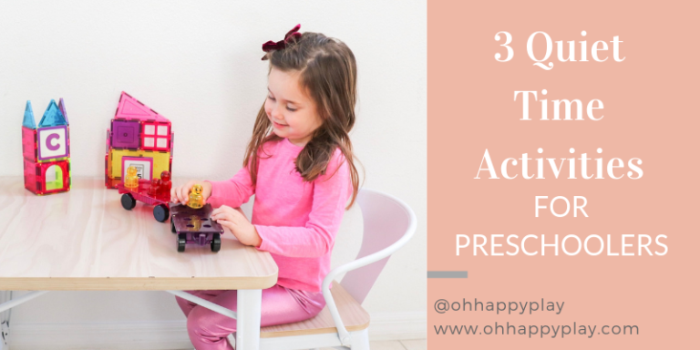 3 Quiet Time Activities For Preschoolers - Oh Happy Play
