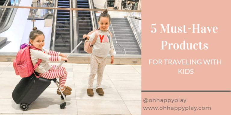 5 Travel Must Haves for Toddlers and Little Kids - Oh Happy Play