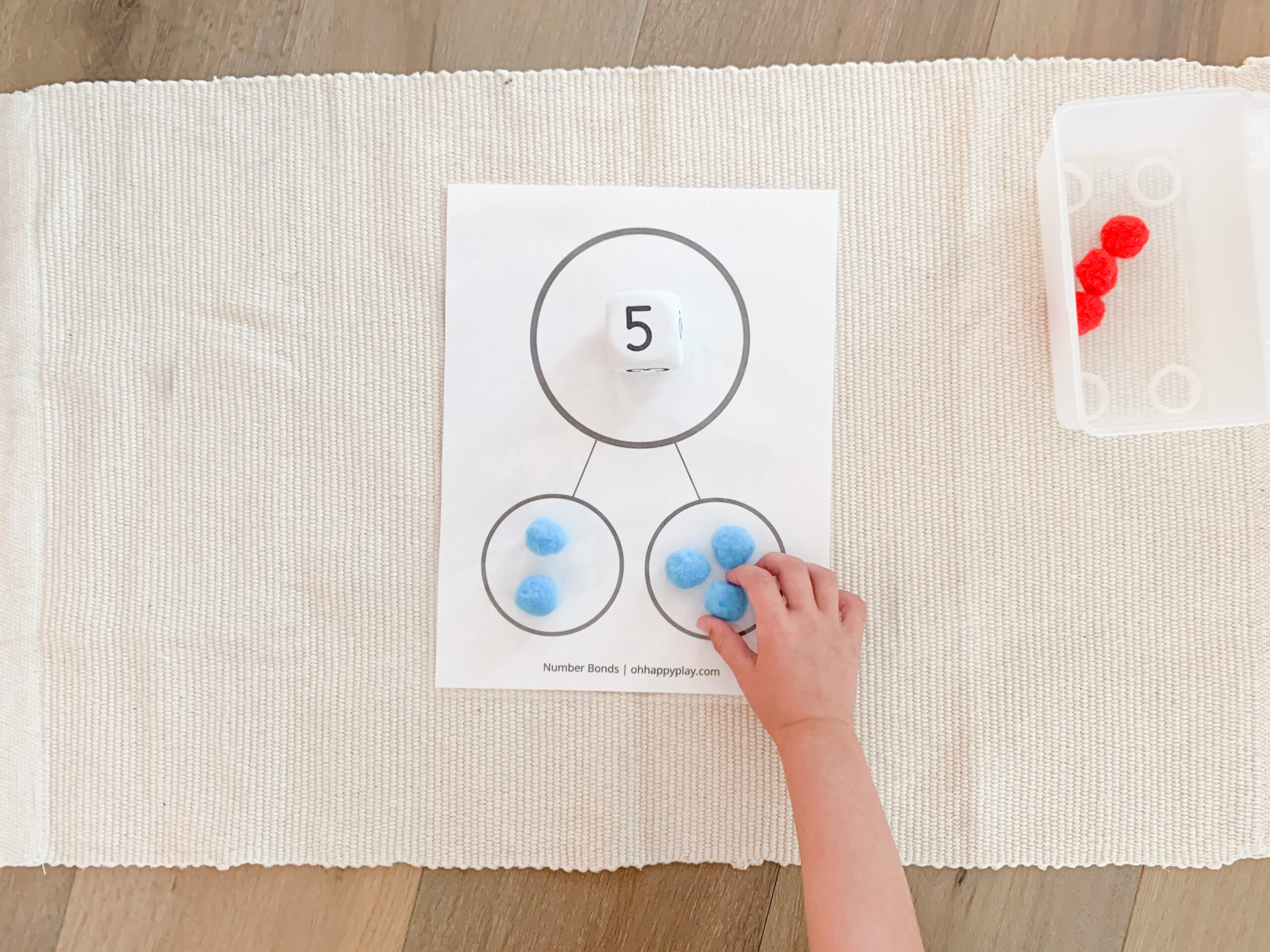 Number Bonds Game / Printable Worksheet for Teachers and Homeschool