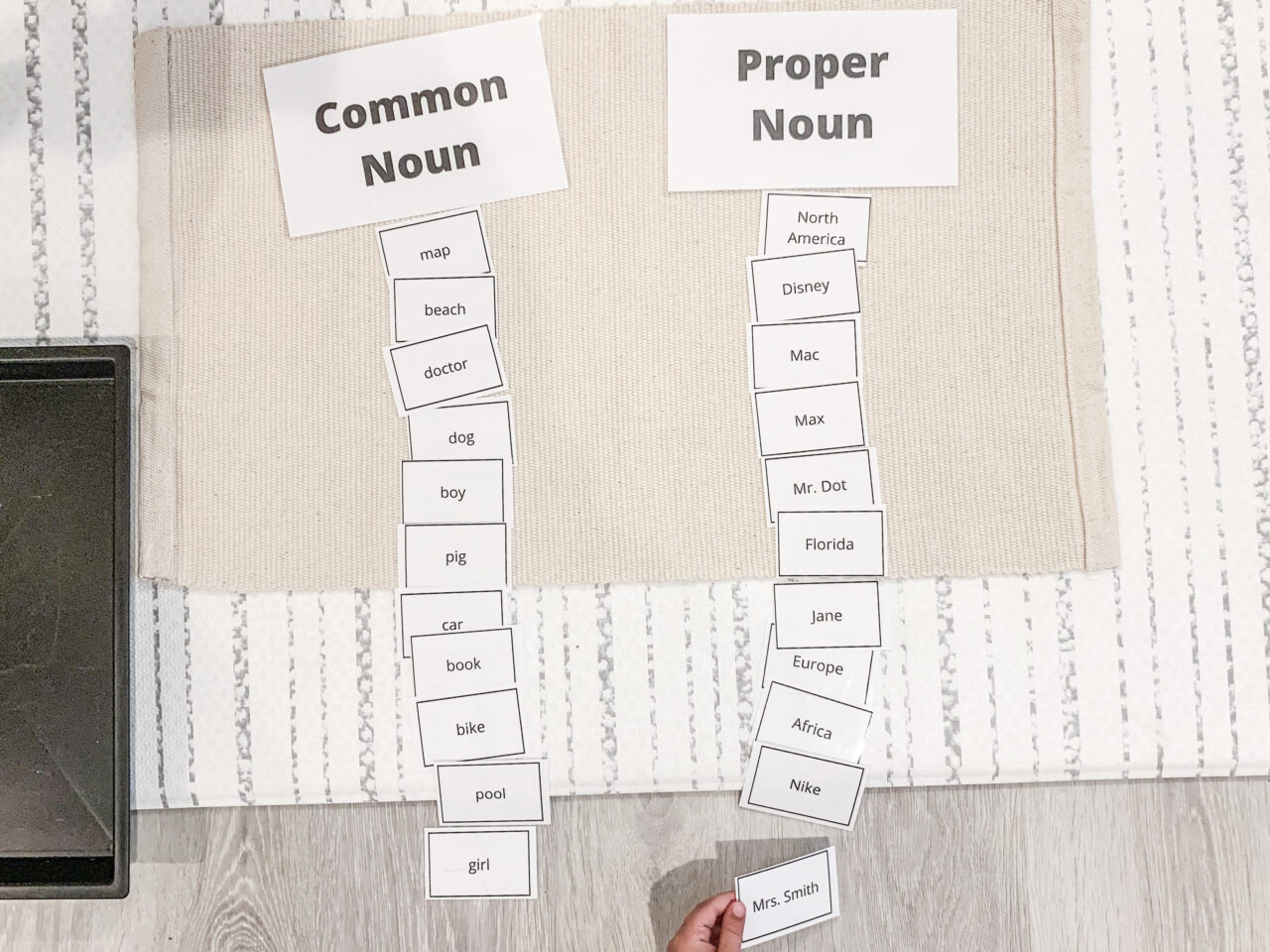 FREE Printable Worksheet Activity For Common And Proper Noun Lesson