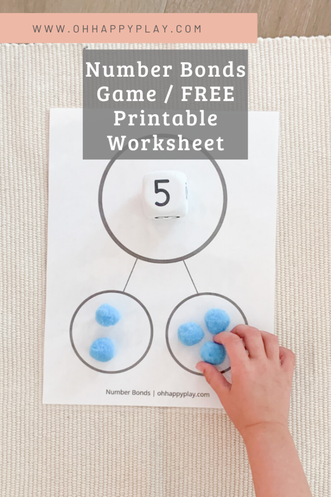 Number Bonds Game / Printable Worksheet for Teachers and Homeschool