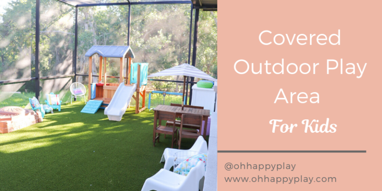 Safe and Secure Covered Outdoor Play Area For Kids