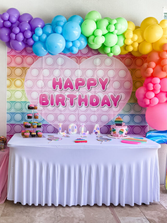 How to Throw a Pop It Themed Party: Party Supplies and Ideas - Oh Happy ...